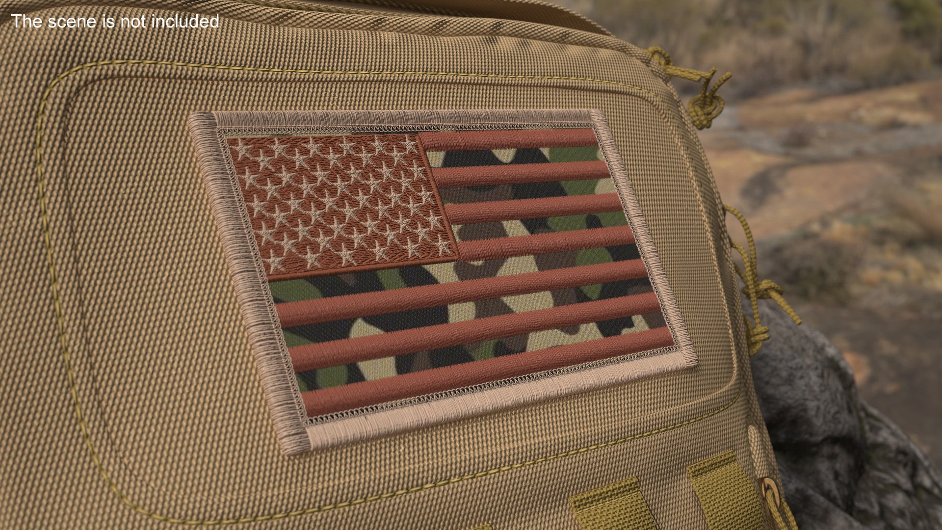 3D USA Desert Flag Patch - TurboSquid 2202050