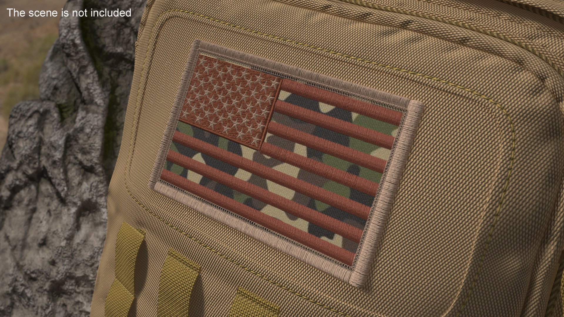 3D USA Desert Flag Patch - TurboSquid 2202050