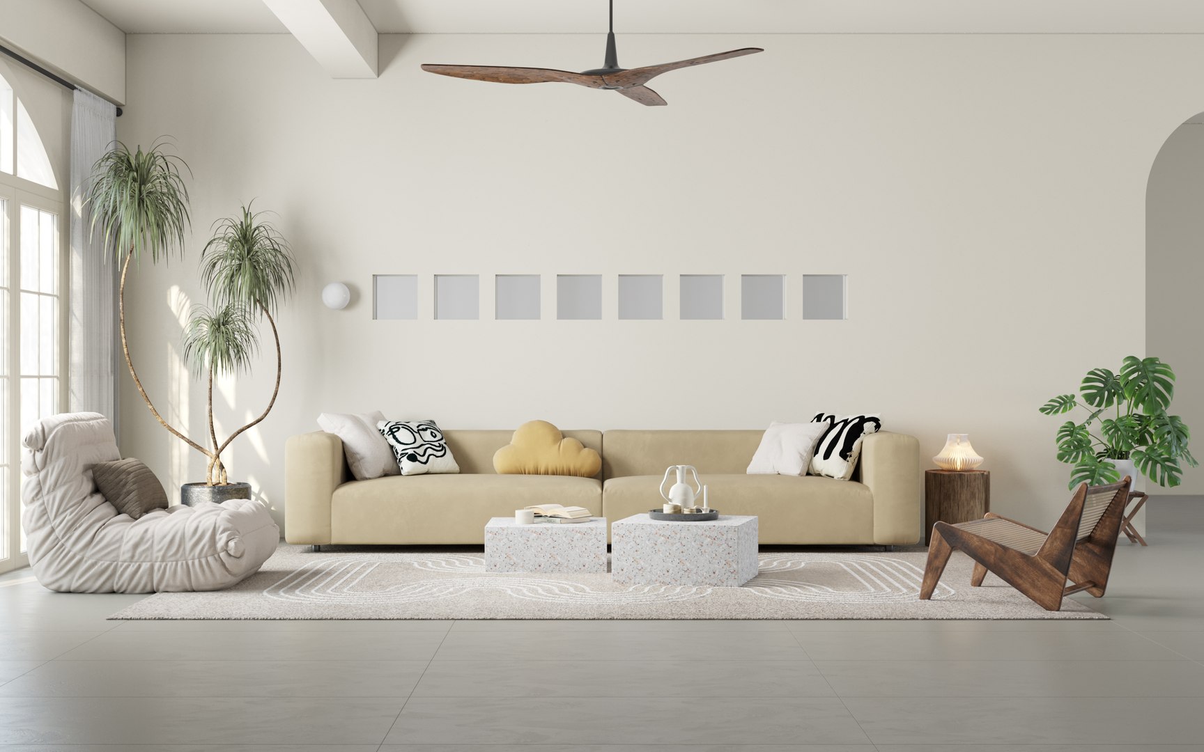 Modern residential indoor 3D model - TurboSquid 2045175