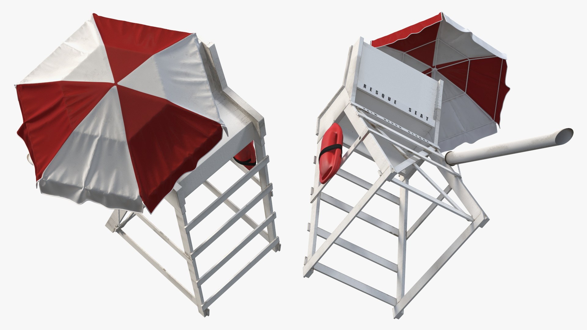 3D Lifeguard Chair model - TurboSquid 2116270