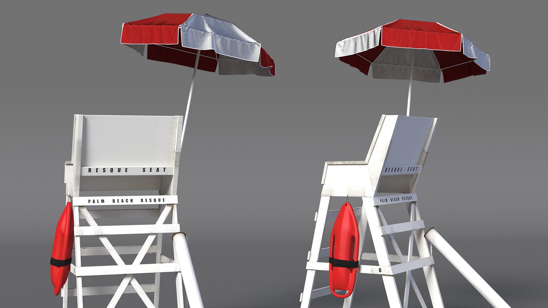 3D Lifeguard Chair Model - TurboSquid 2116270