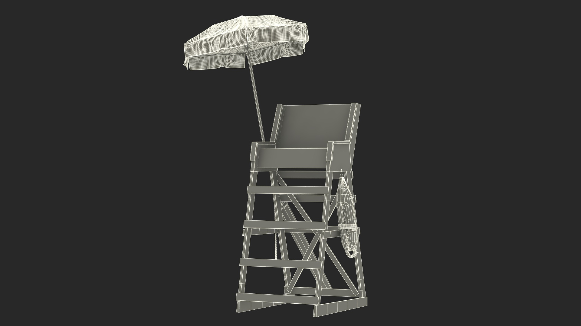 3D Lifeguard Chair Model - TurboSquid 2116270