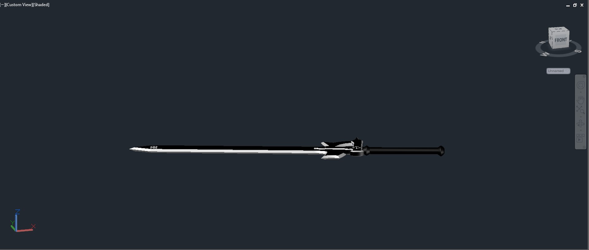 3d Model Elucidator Sword