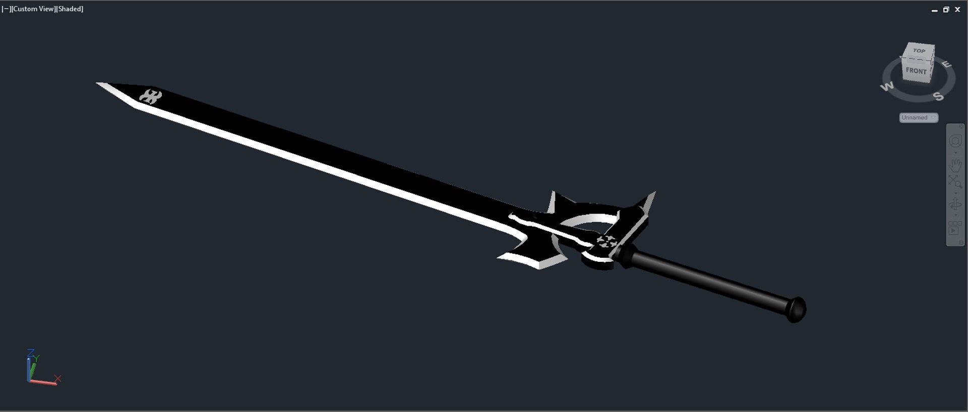 3d Model Elucidator Sword