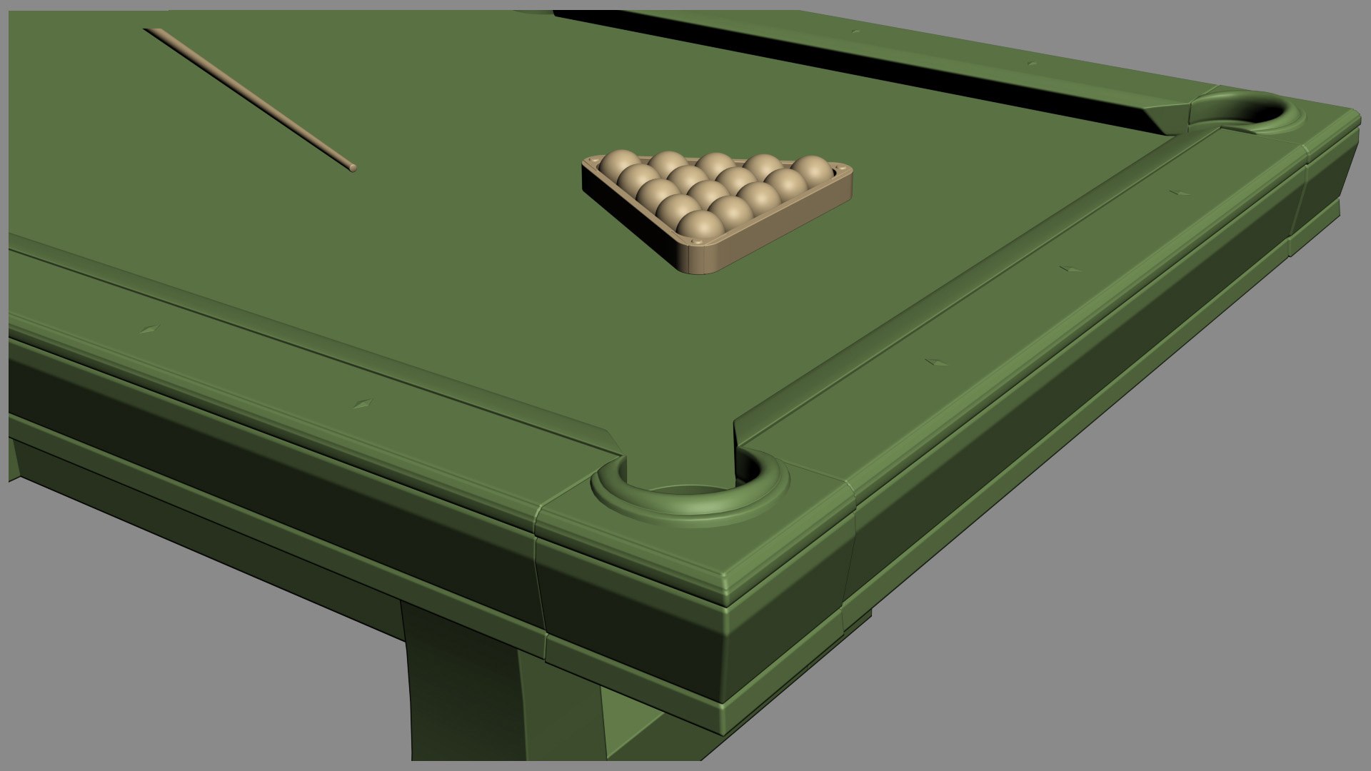 3D Pool Table 8ft Modern Style California House City Model - TurboSquid ...