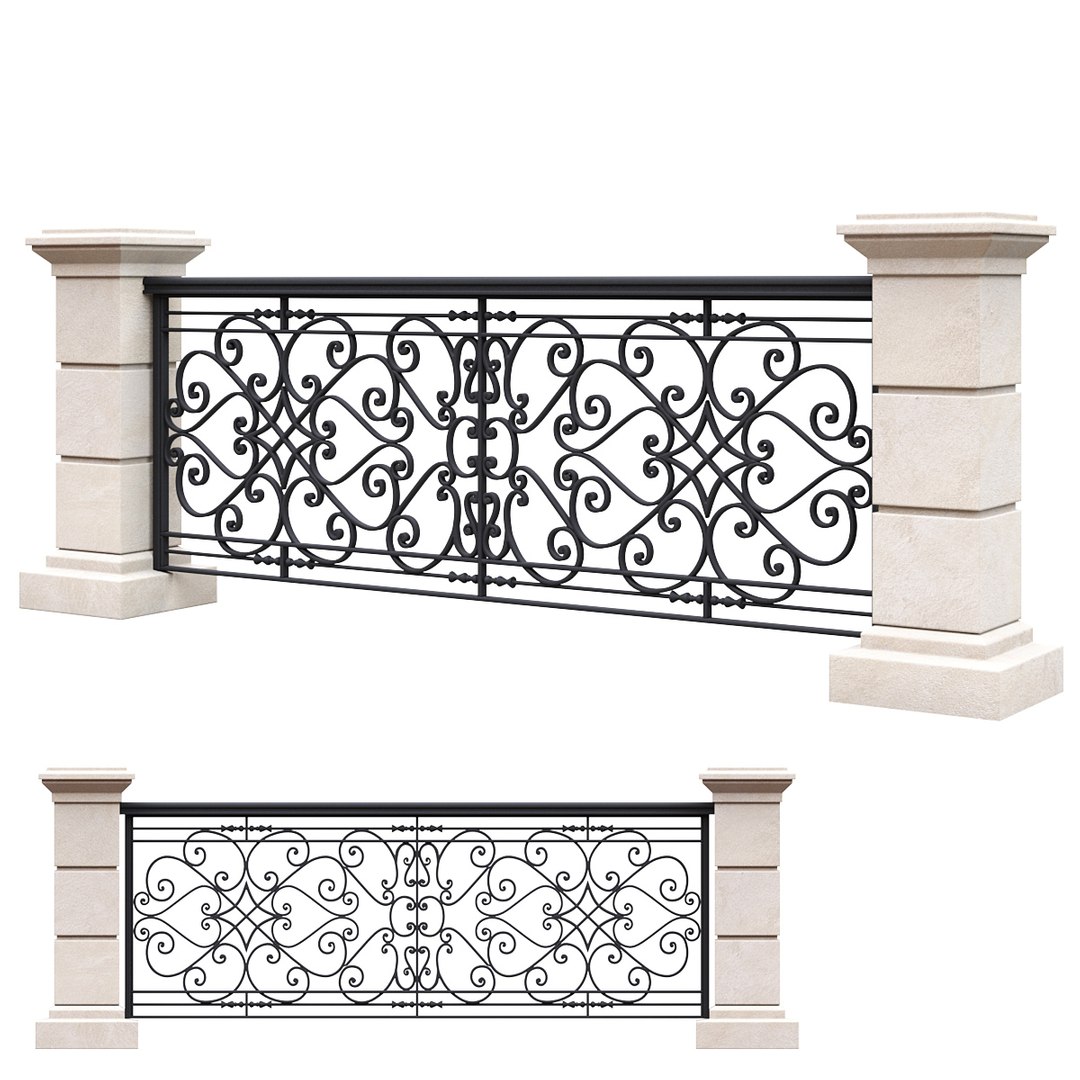 Fencing - 3m 3D Model - TurboSquid 1871246