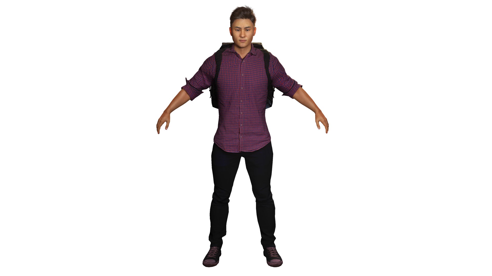 3D AAA 3D REALISTIC HUMAN MALE CHARACTER-ASIAN CHINESE MAN Model ...
