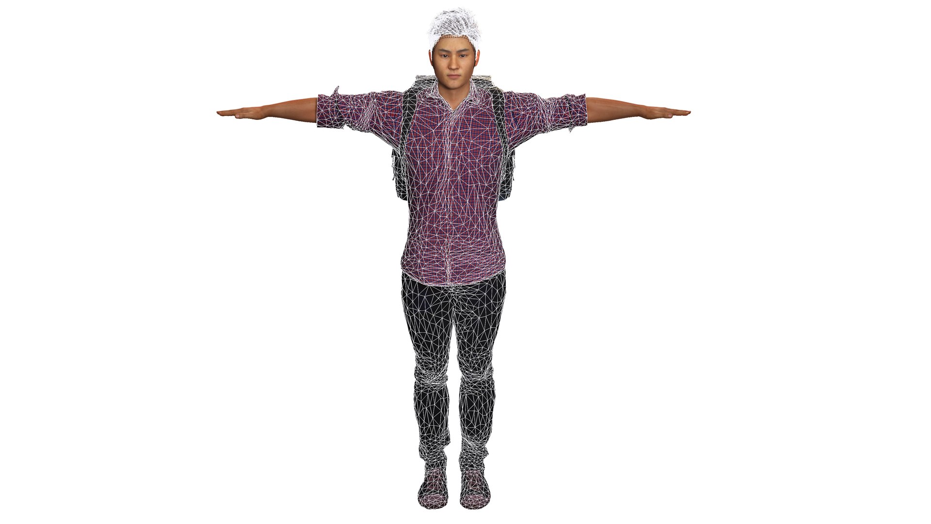 3D AAA 3D REALISTIC HUMAN MALE CHARACTER-ASIAN CHINESE MAN Model ...