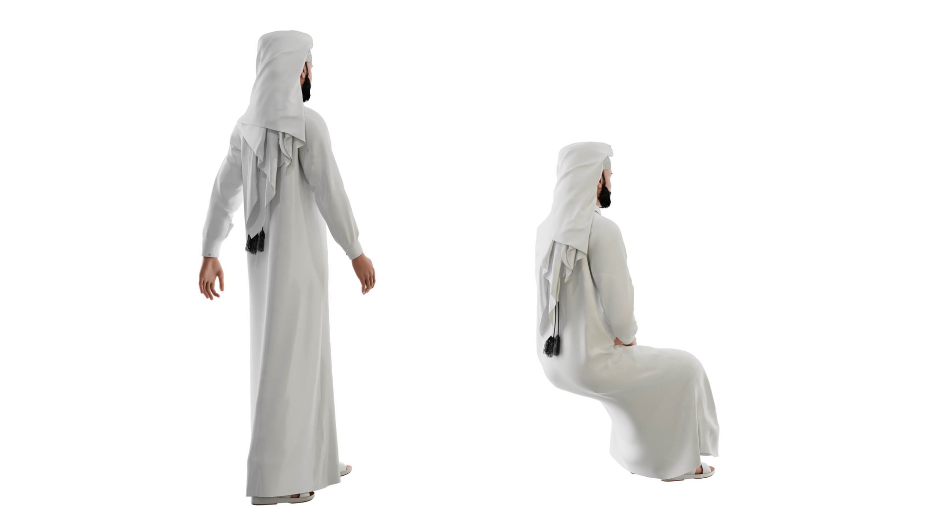 3D Qatari Arab Man - TurboSquid 2138891