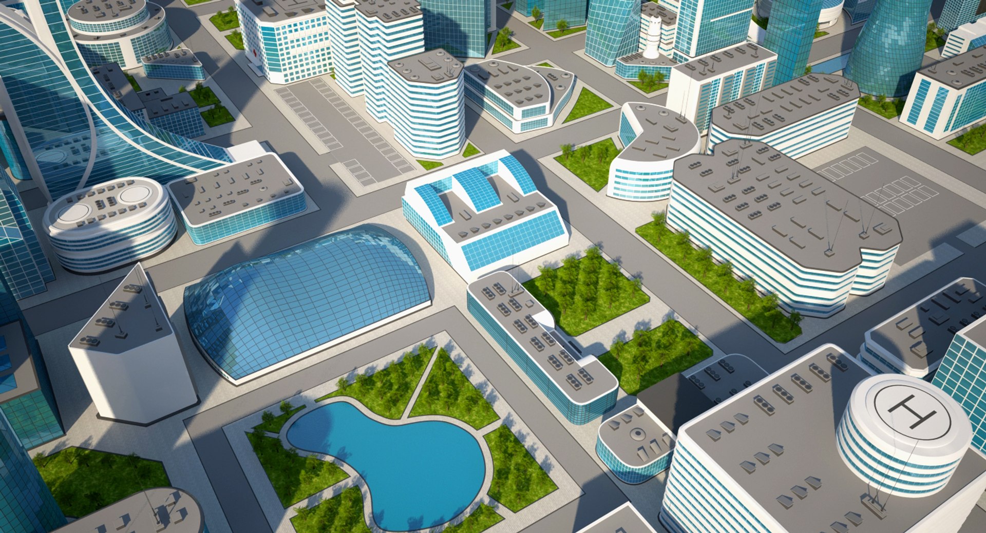 3D Mega City 2 Model - TurboSquid 1207533