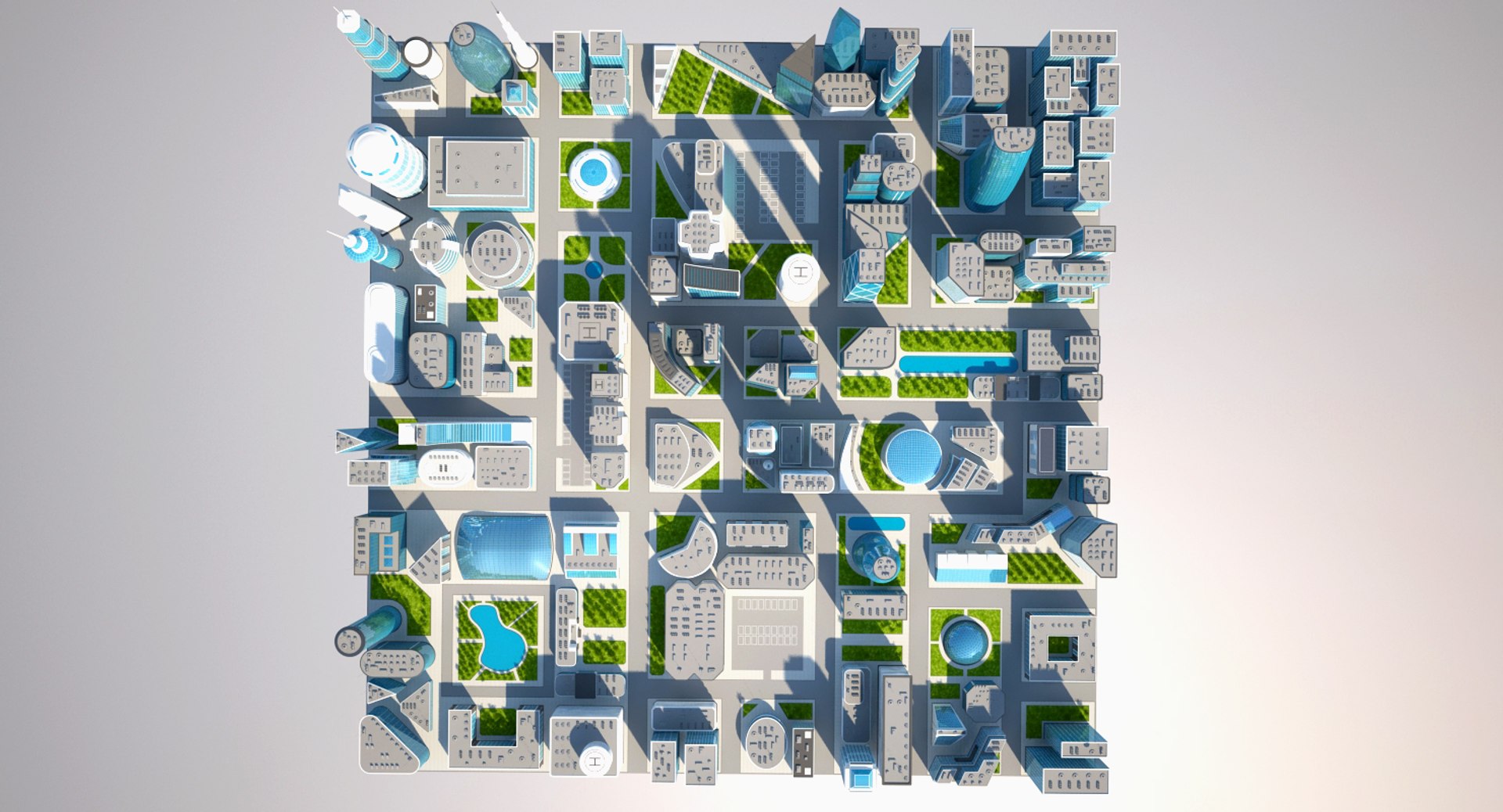 3D Mega City 2 Model - TurboSquid 1207533
