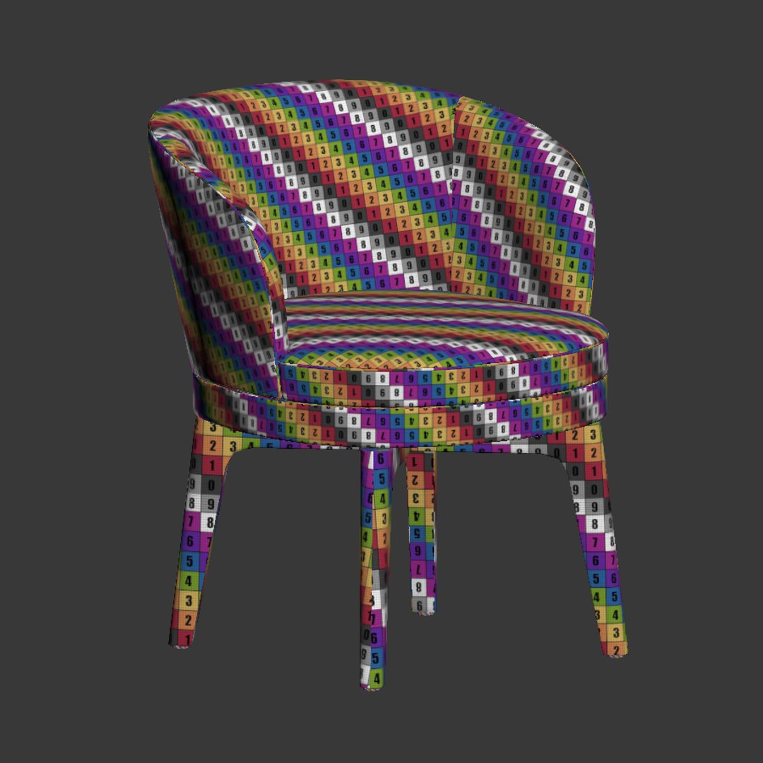 Fendi Casa Doyle Dining Chair 3D Model - TurboSquid 1620455