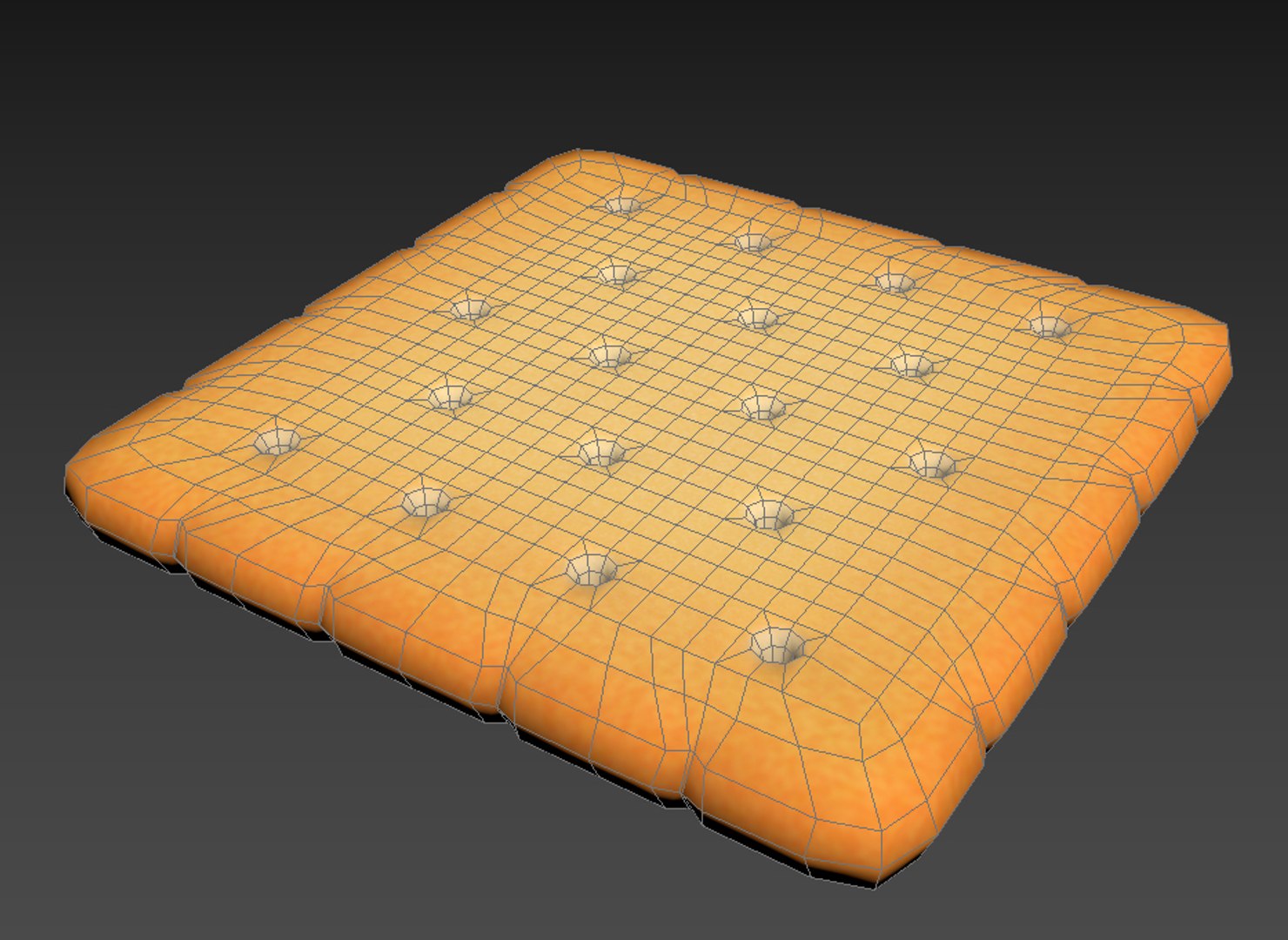 Square cracker 3D model - TurboSquid 1602730