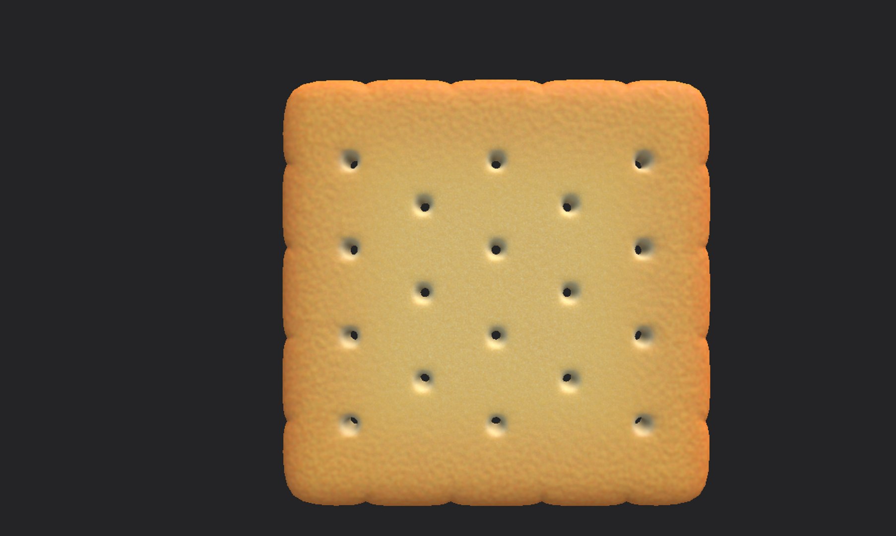 Square cracker 3D model - TurboSquid 1602730