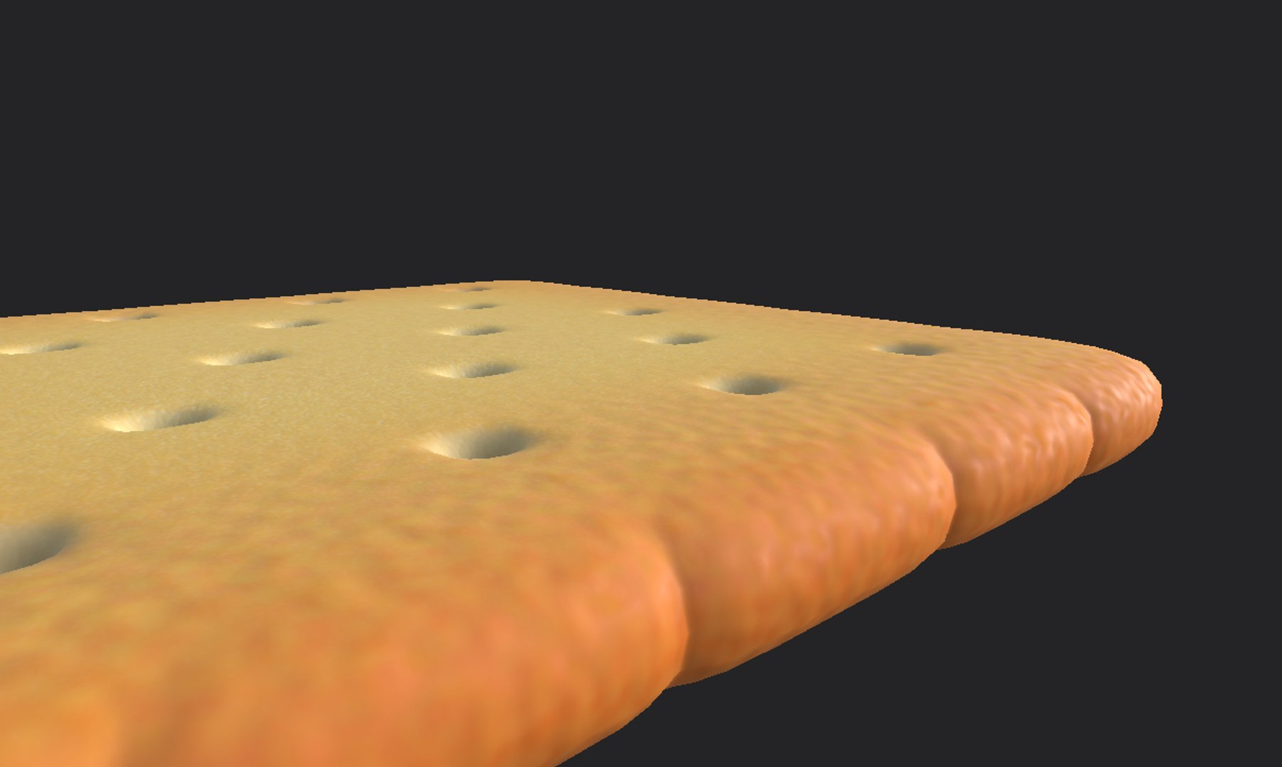 Square cracker 3D model - TurboSquid 1602730