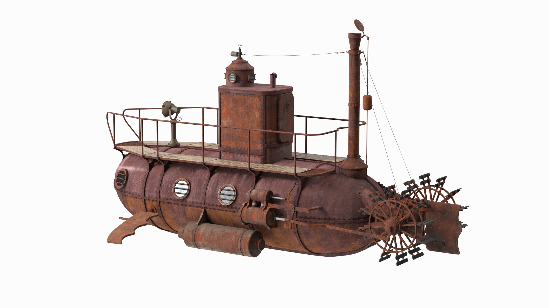 3D Model Old Rusty Vessels Collection - TurboSquid 2138217
