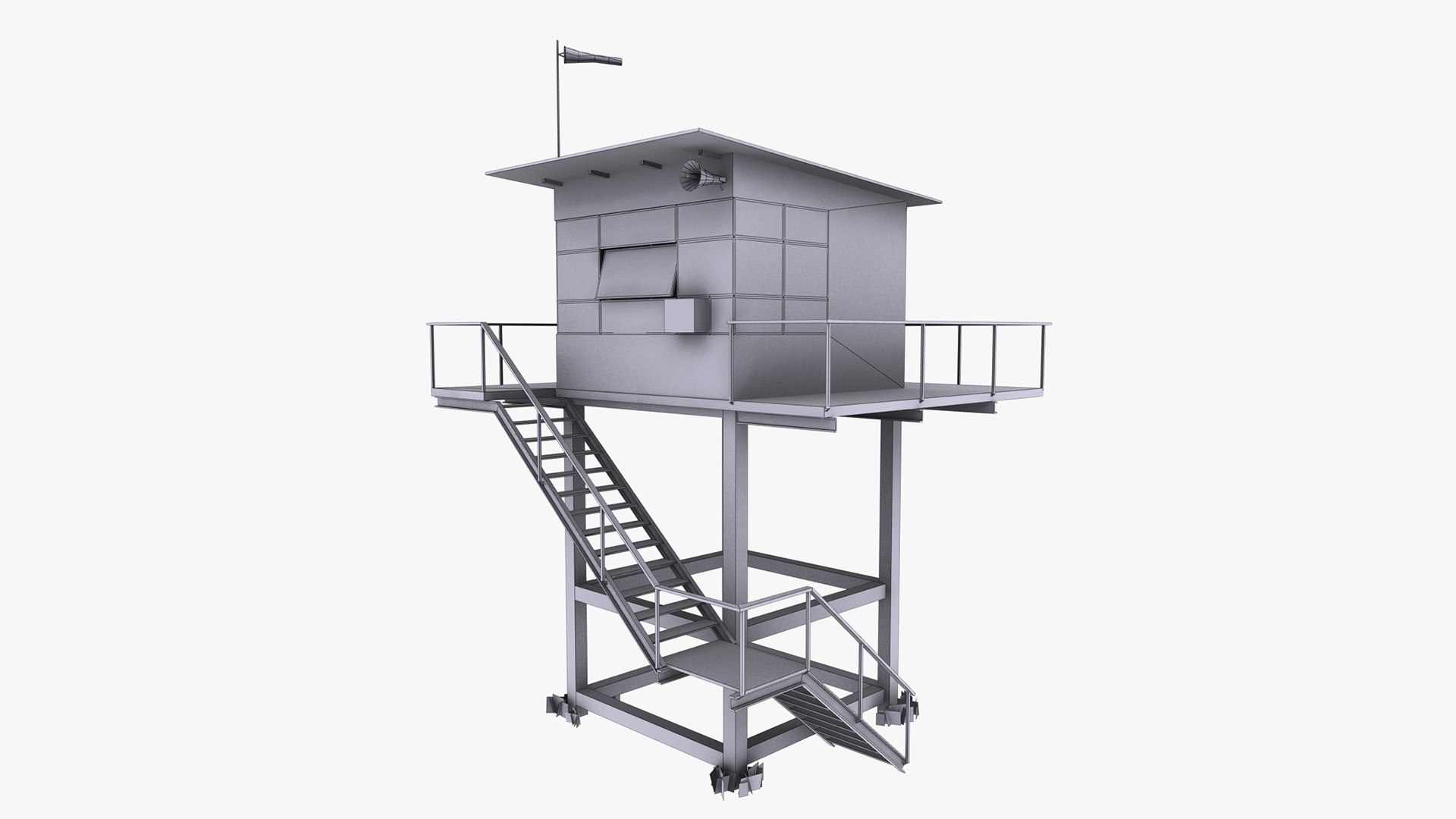 Air Traffic Control Tower Model - TurboSquid 1942594