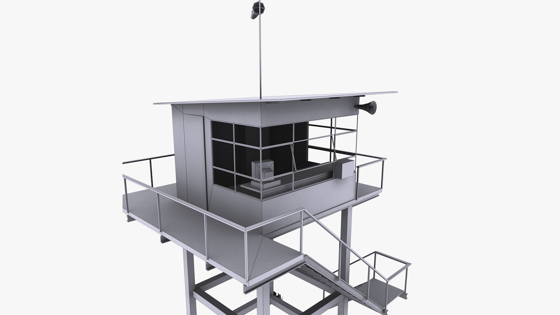 Air Traffic Control Tower Model - TurboSquid 1942594