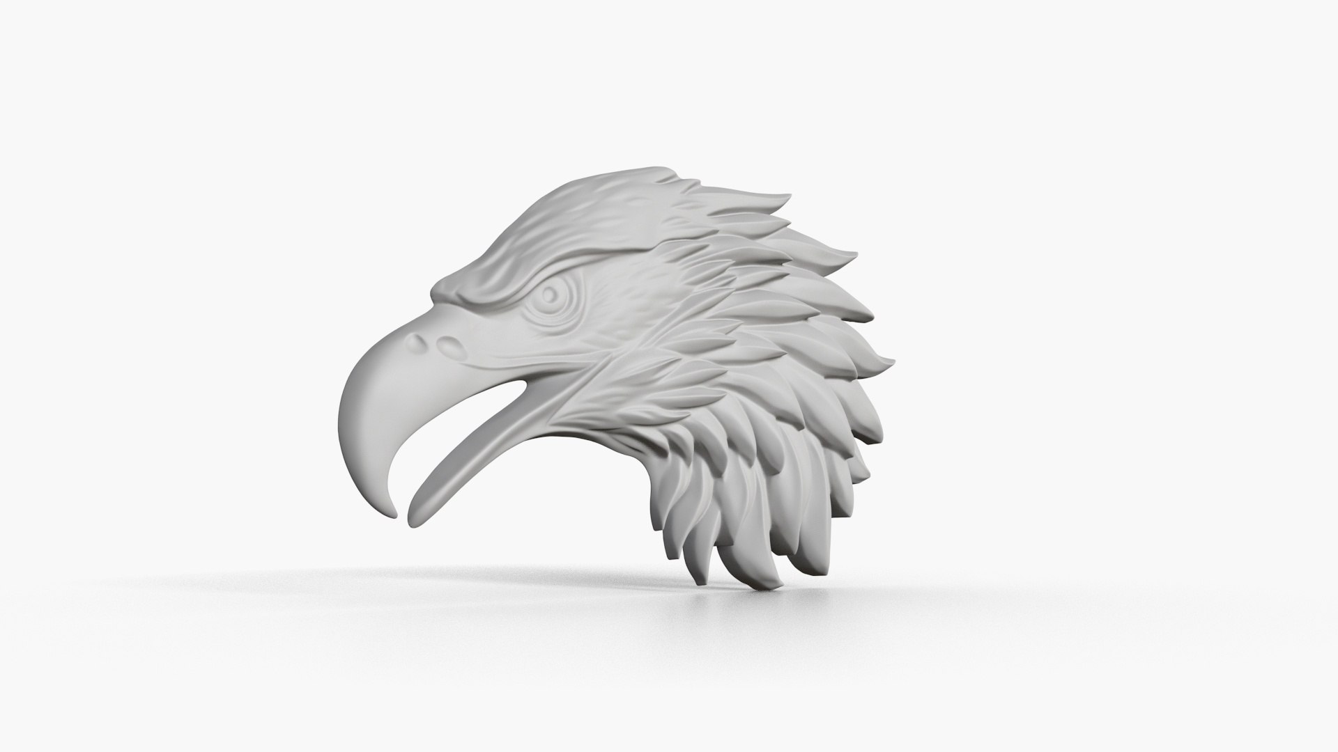 3D Eagle Head Relief 1 Model - TurboSquid 2287277