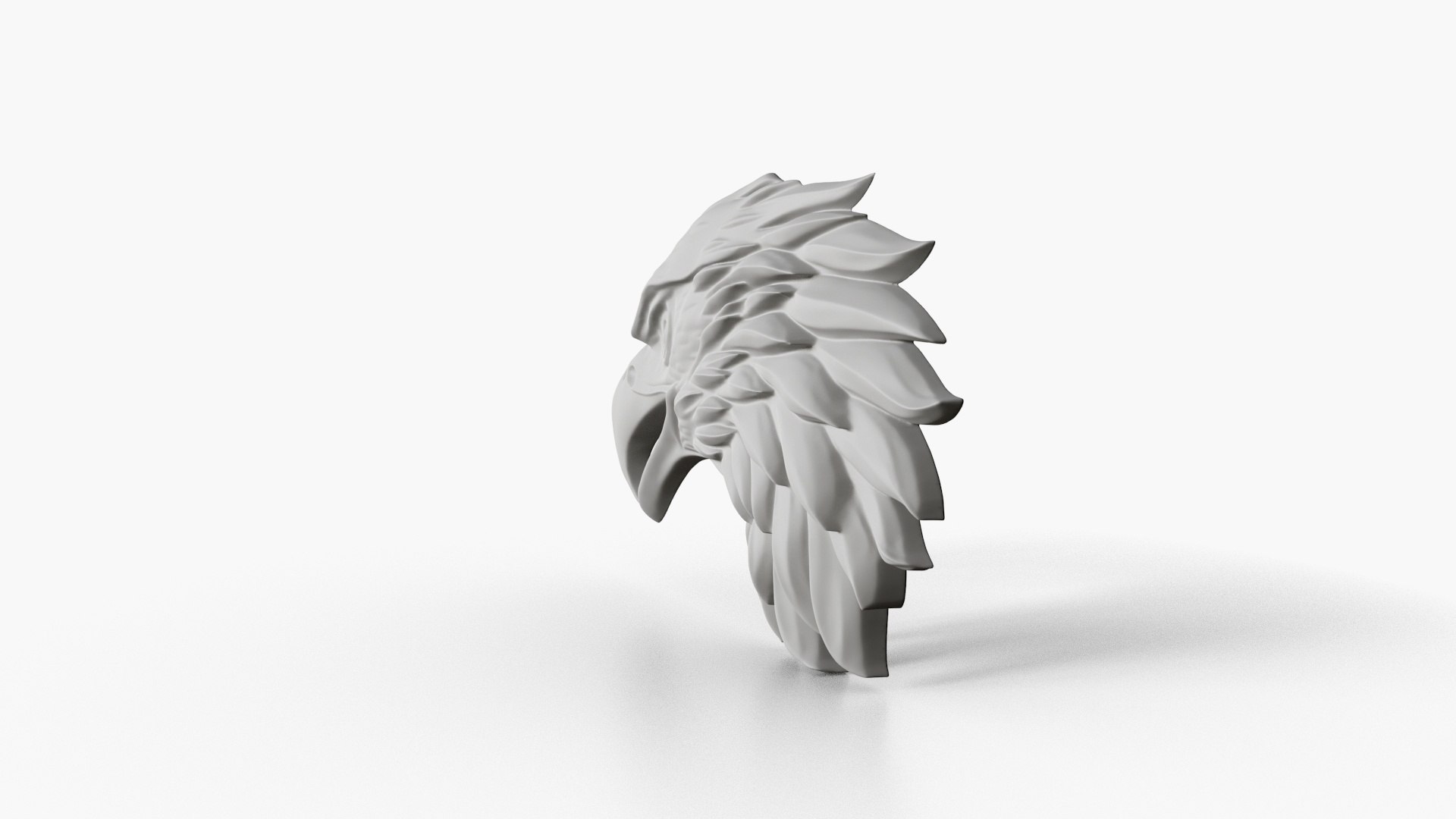 3D Eagle Head Relief 1 Model - TurboSquid 2287277