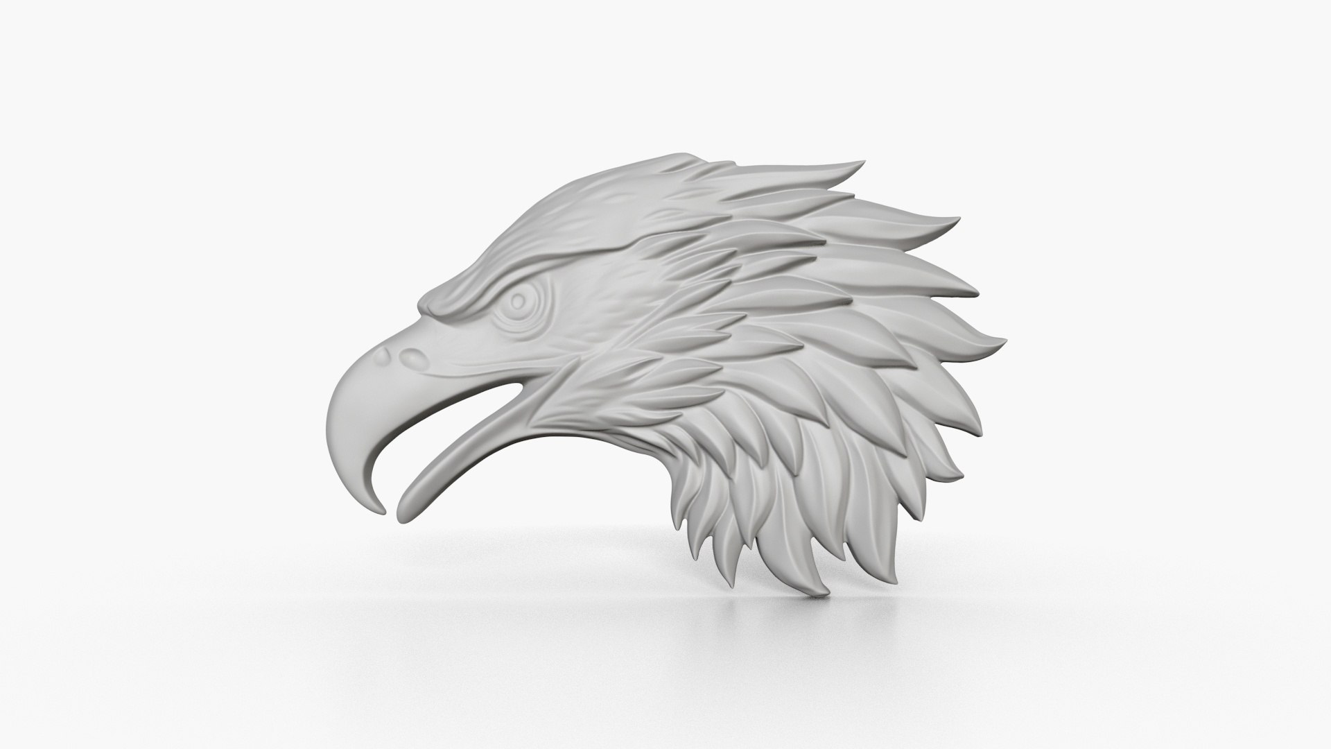 3D Eagle Head Relief 1 Model - TurboSquid 2287277