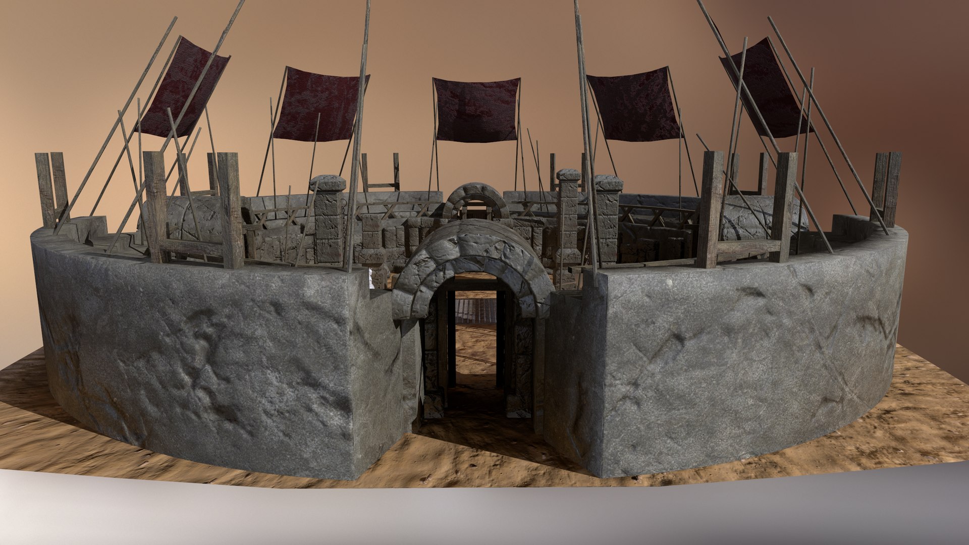 Gladiator Arena 3D Model - TurboSquid 1767082