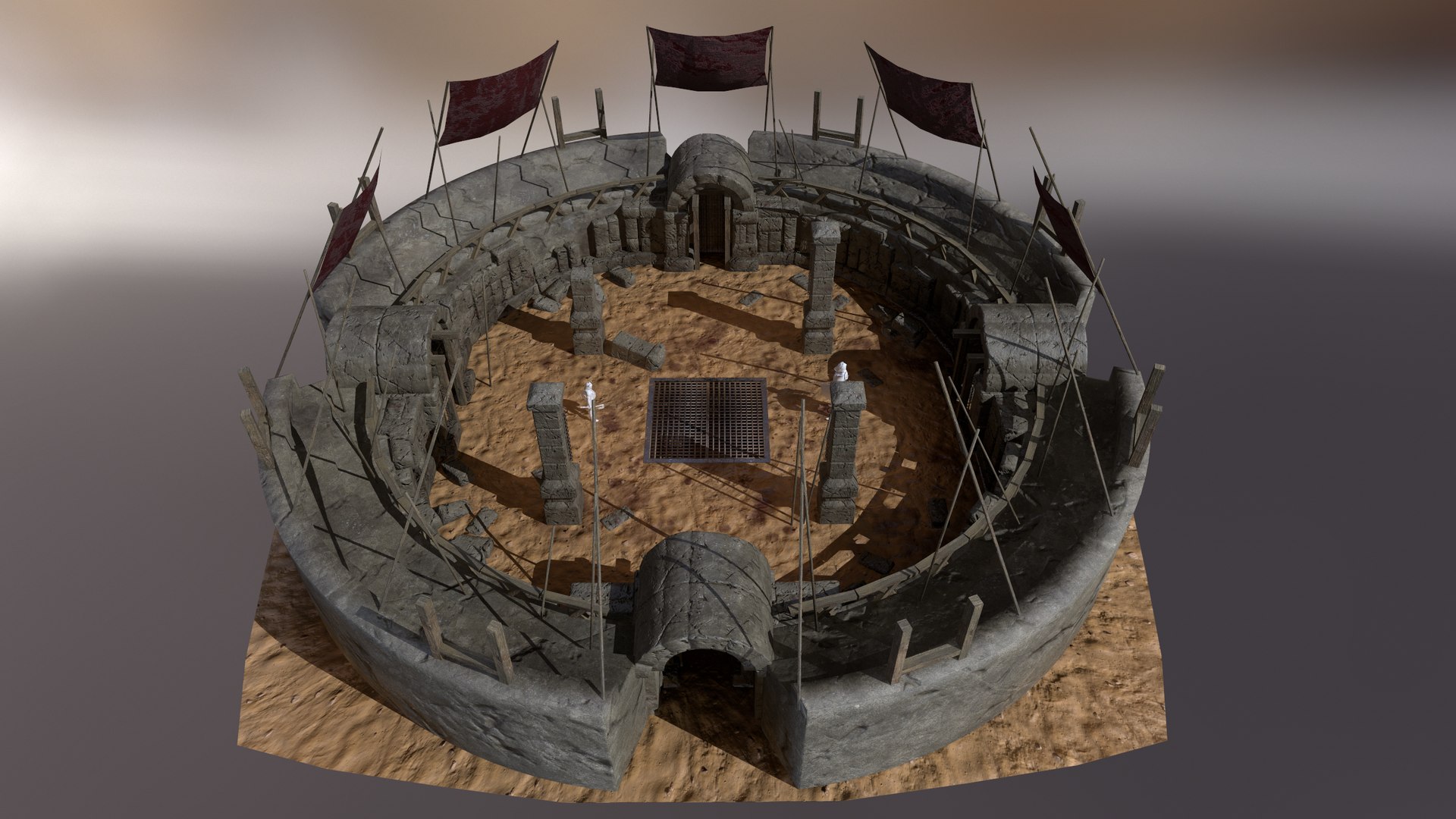 Gladiator Arena 3D Model - TurboSquid 1767082