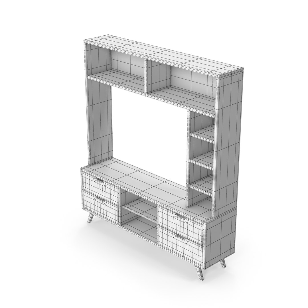 TV Unit 3D Model - TurboSquid 2055539