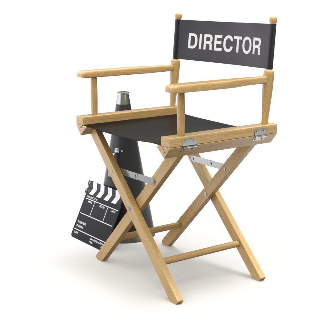 3D Director Chair - TurboSquid 1490600