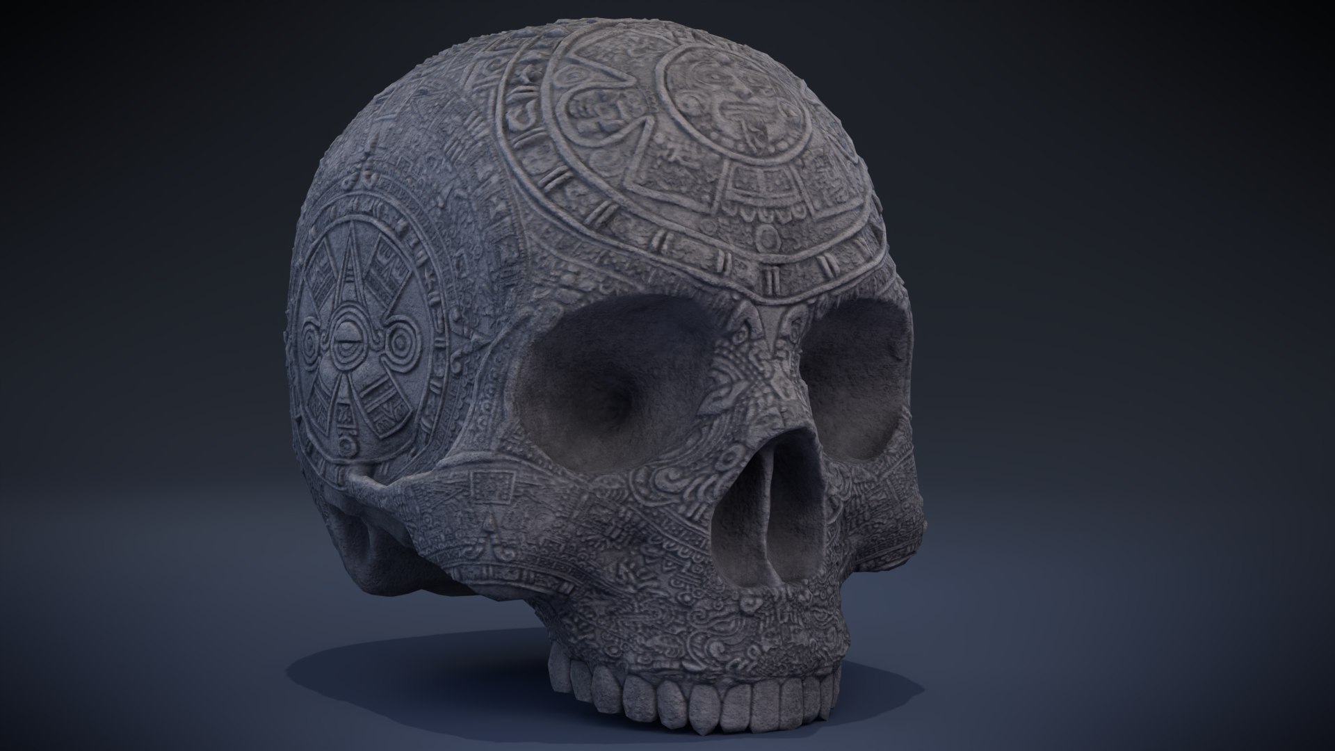 Aztec Skull Model - TurboSquid 1718521