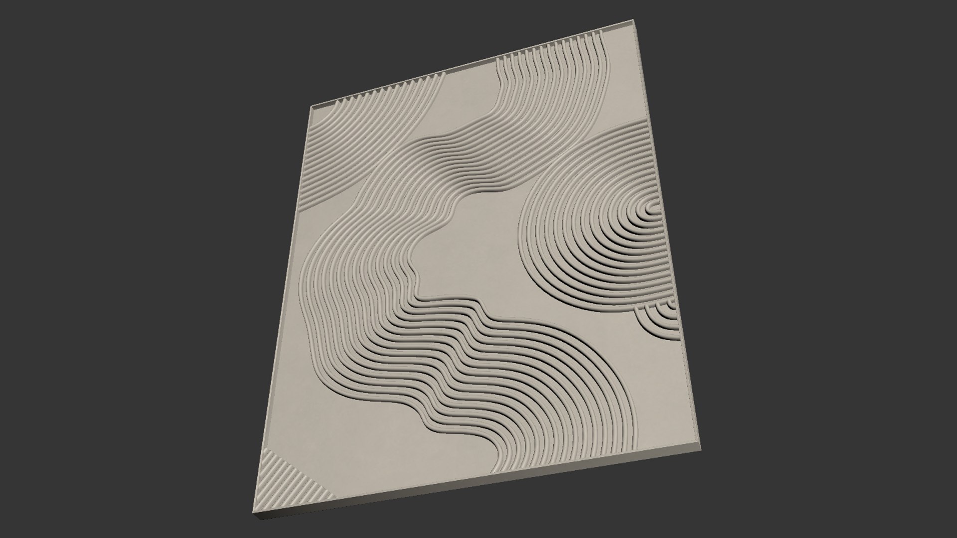 Large Carved Wall Hanging 02 3D Model - TurboSquid 2278004