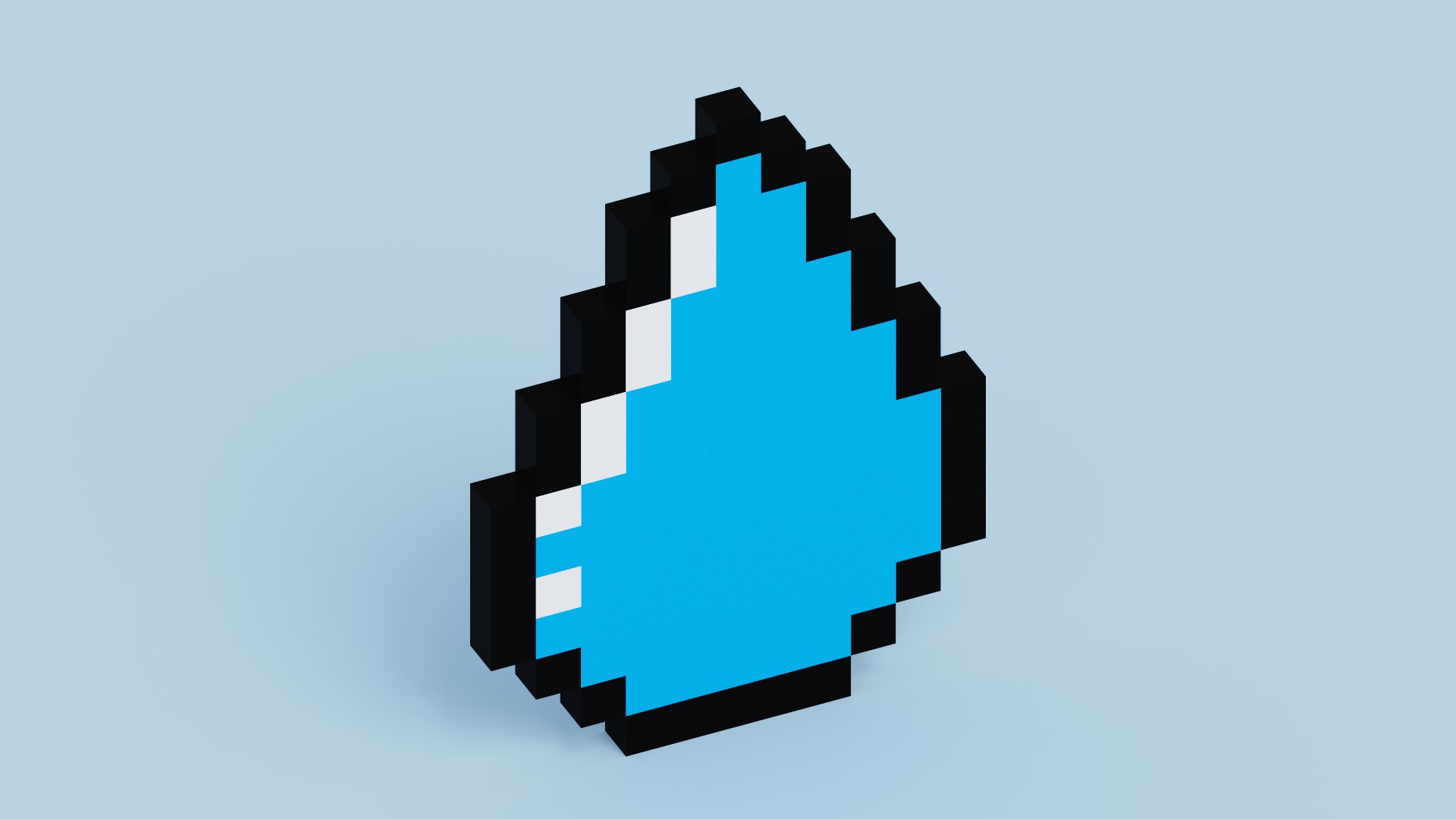 3D Rain Drop Pixel Model - TurboSquid 2208973