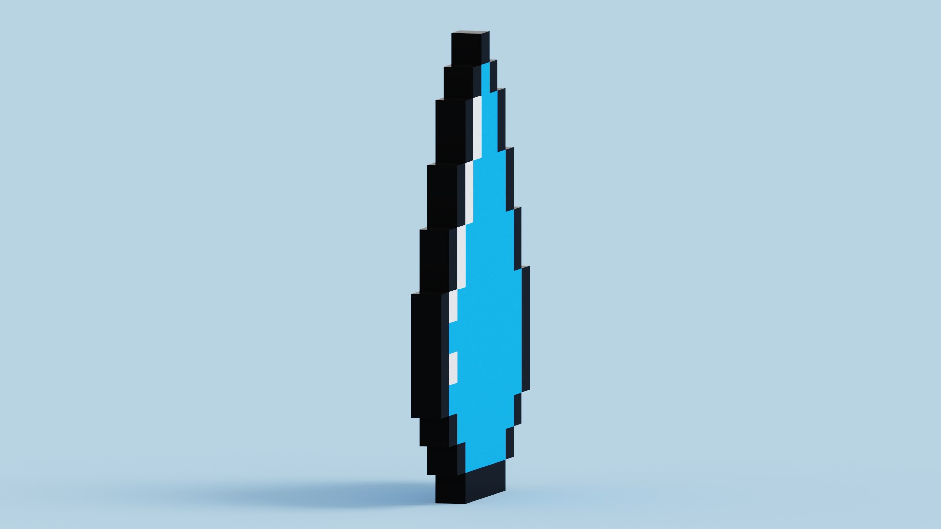 3D Rain Drop Pixel Model - TurboSquid 2208973