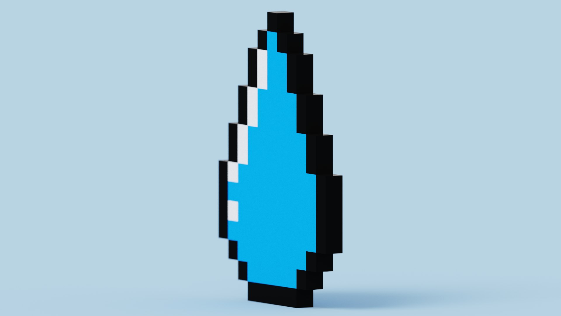 3D Rain Drop Pixel Model - TurboSquid 2208973