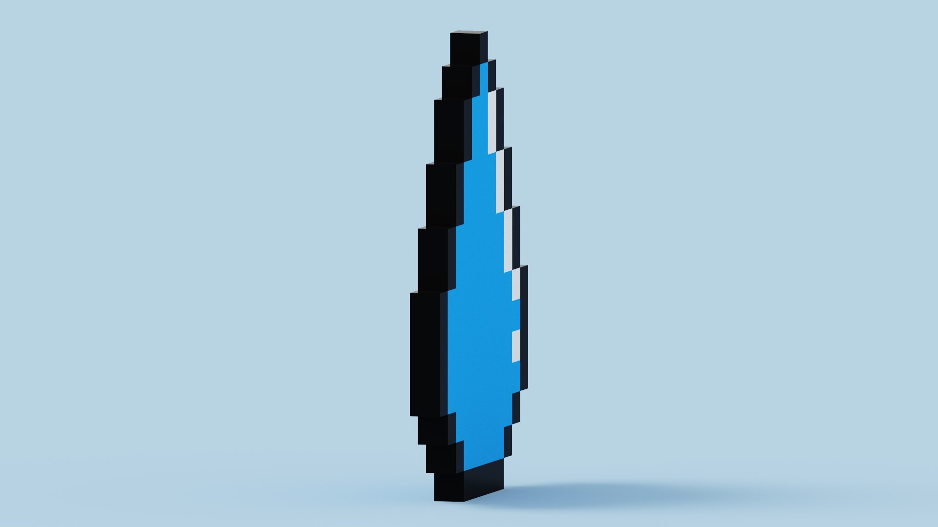 3D Rain Drop Pixel Model - TurboSquid 2208973