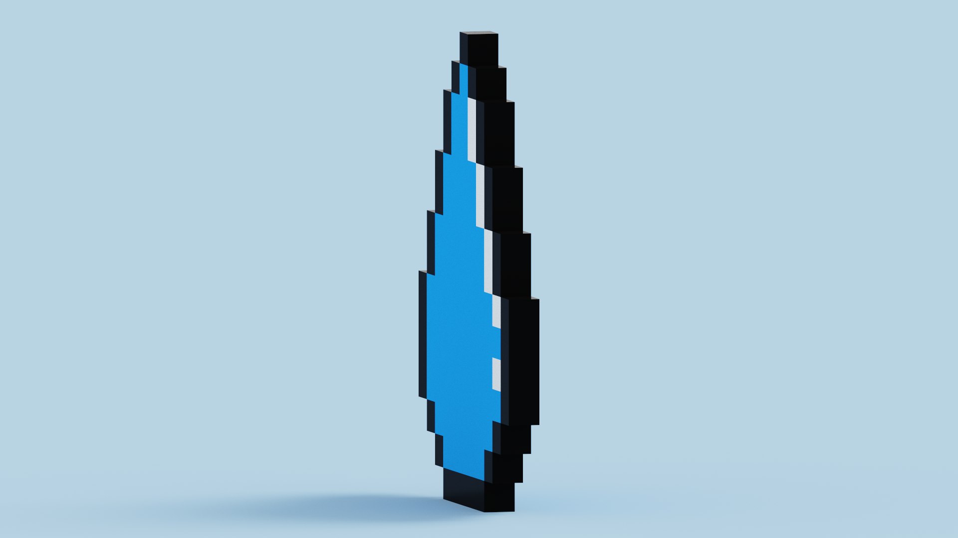 3D Rain Drop Pixel Model - TurboSquid 2208973