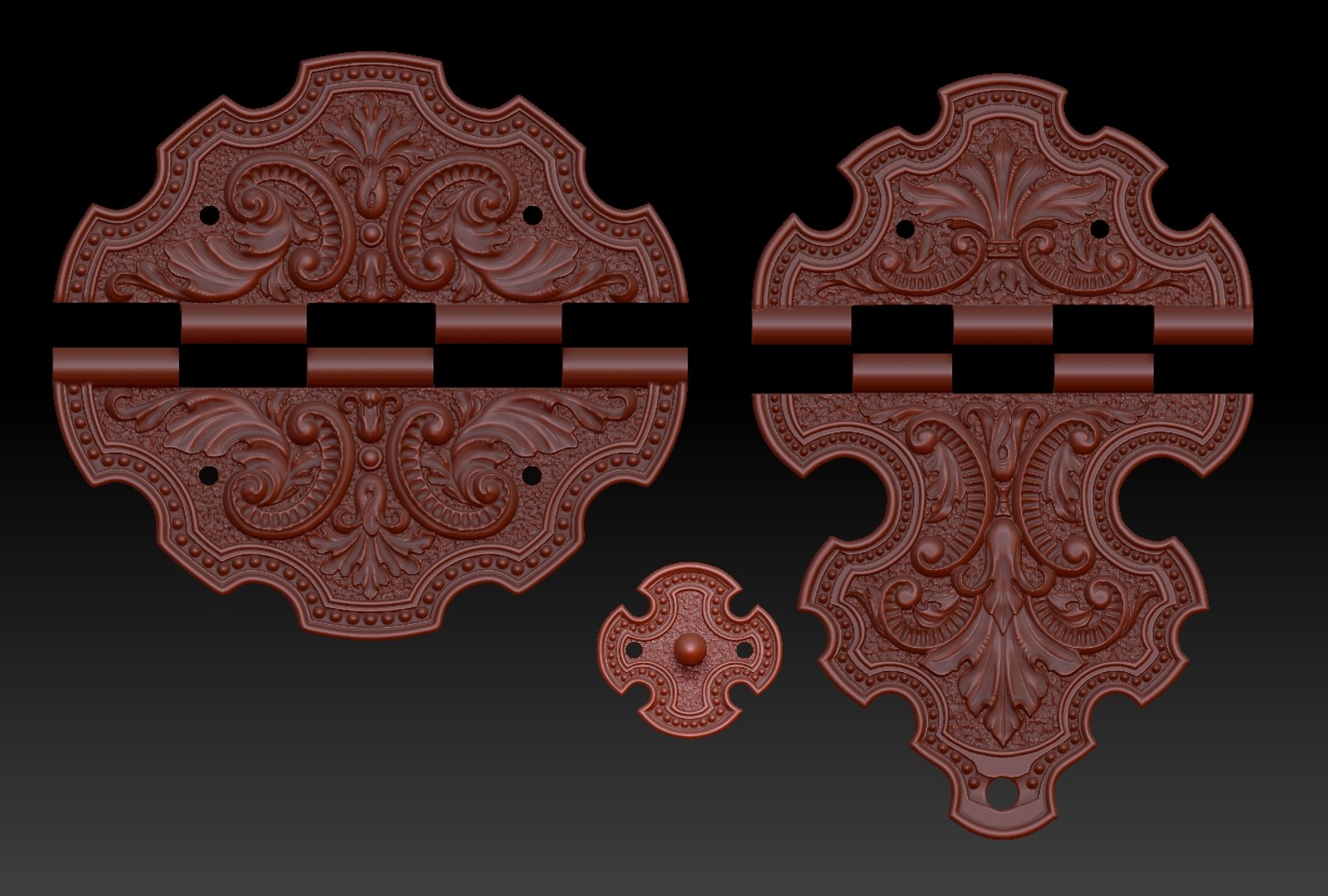 Brass Element Box 3D Model - TurboSquid 1235922