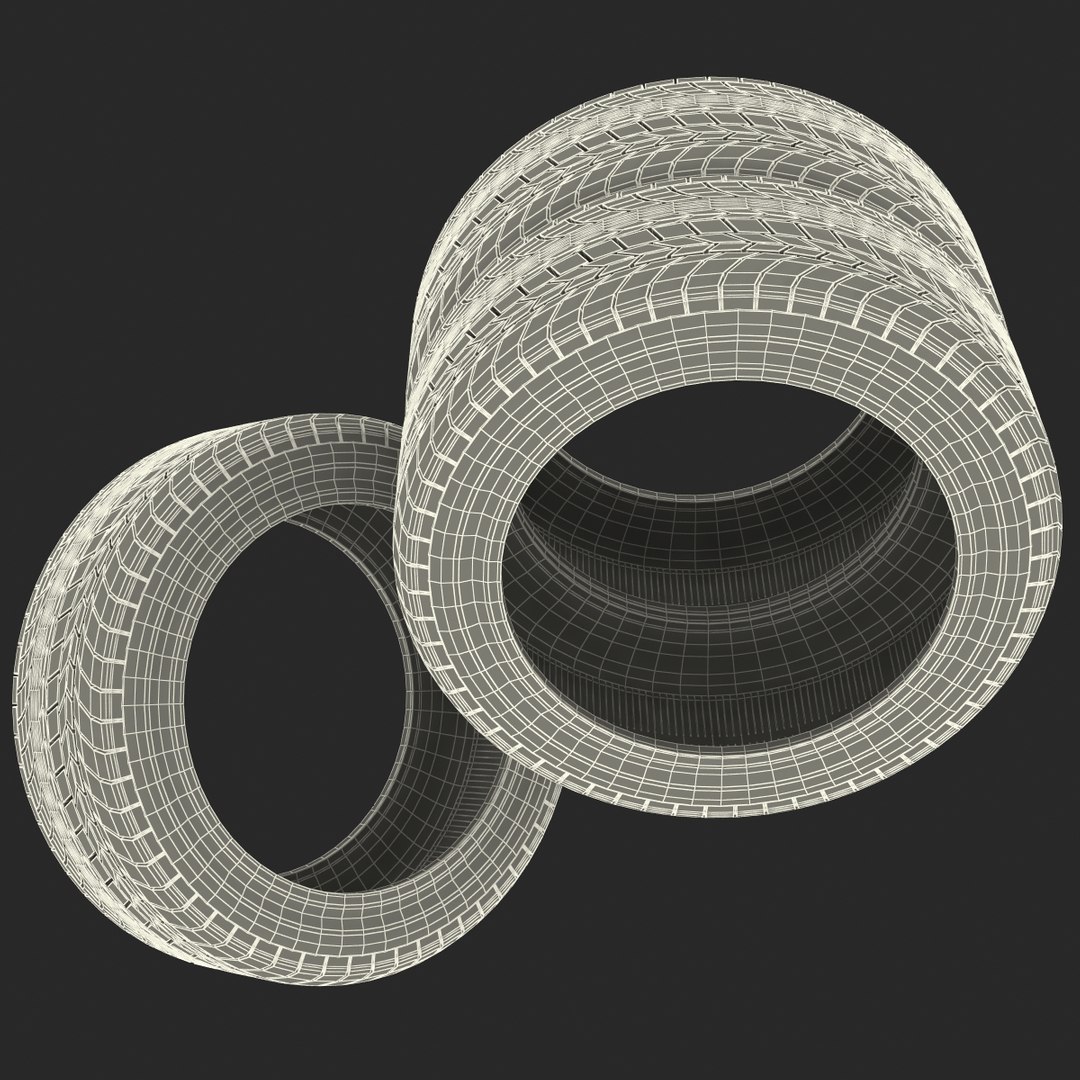 3d stack tires model