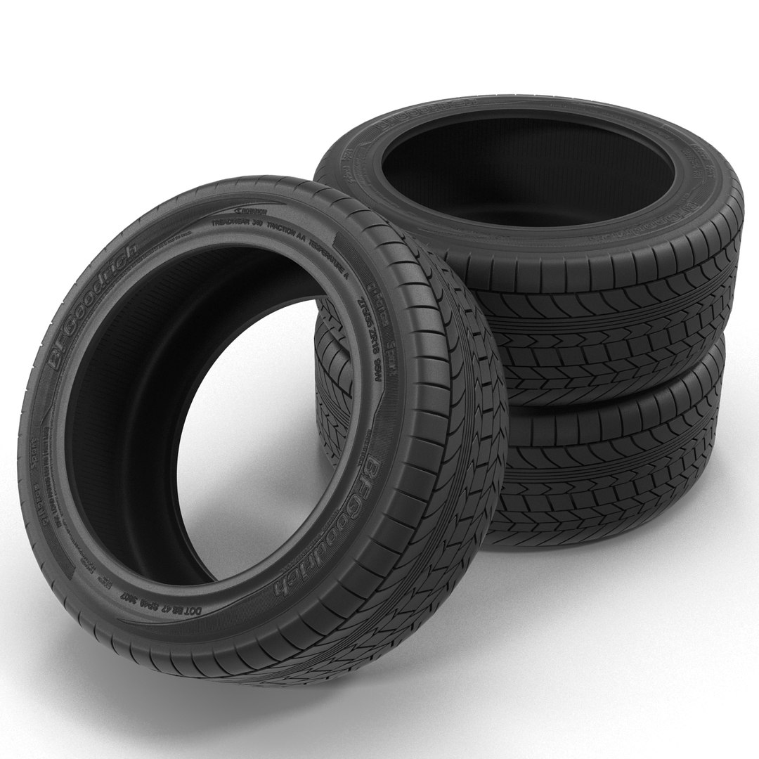 3d Stack Tires Model