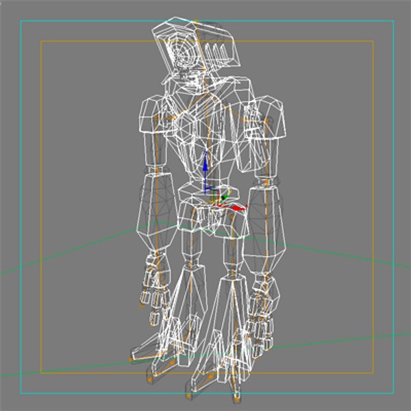 maya robot boned skinned