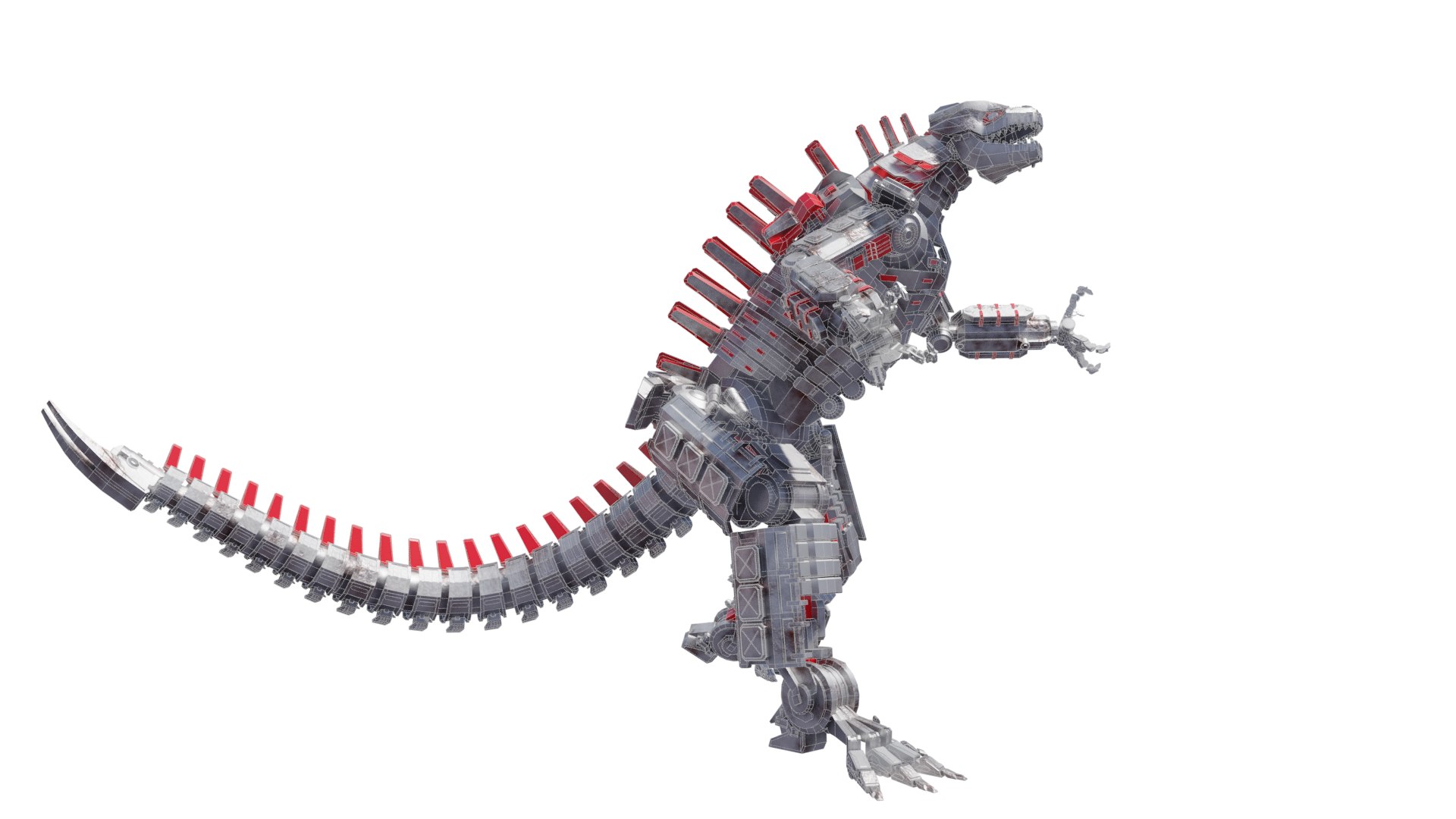 Godzilla mecha mechagodzilla 3D model - TurboSquid 1712702