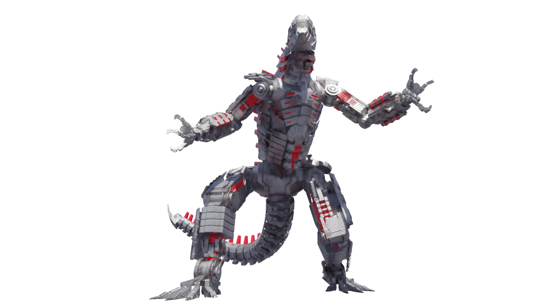 Godzilla mecha mechagodzilla 3D model - TurboSquid 1712702
