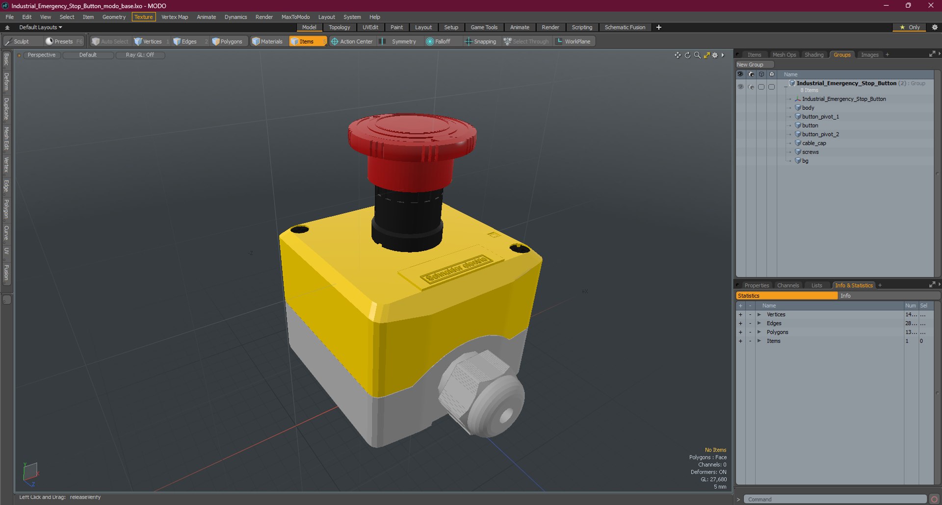 Industrial Emergency Stop Button 3D Model - TurboSquid 2244483