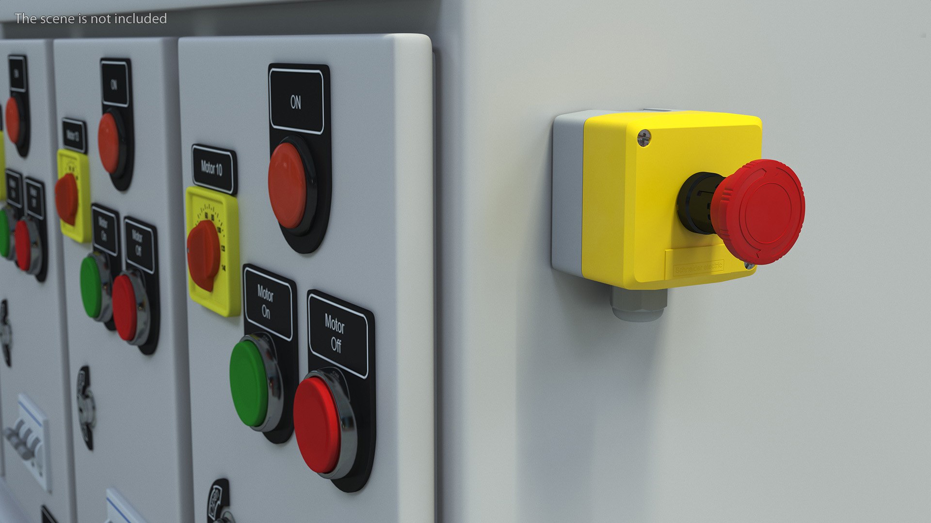 Industrial Emergency Stop Button 3D Model - TurboSquid 2244483