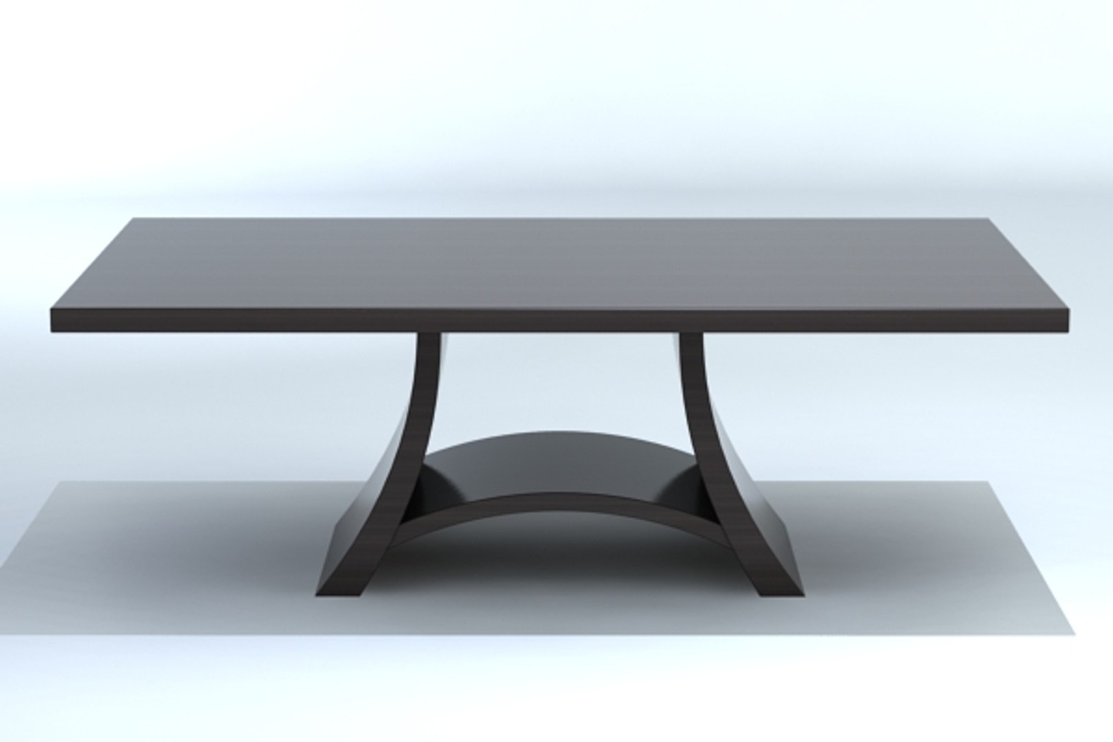 modern contemporary arched dining table 3d max