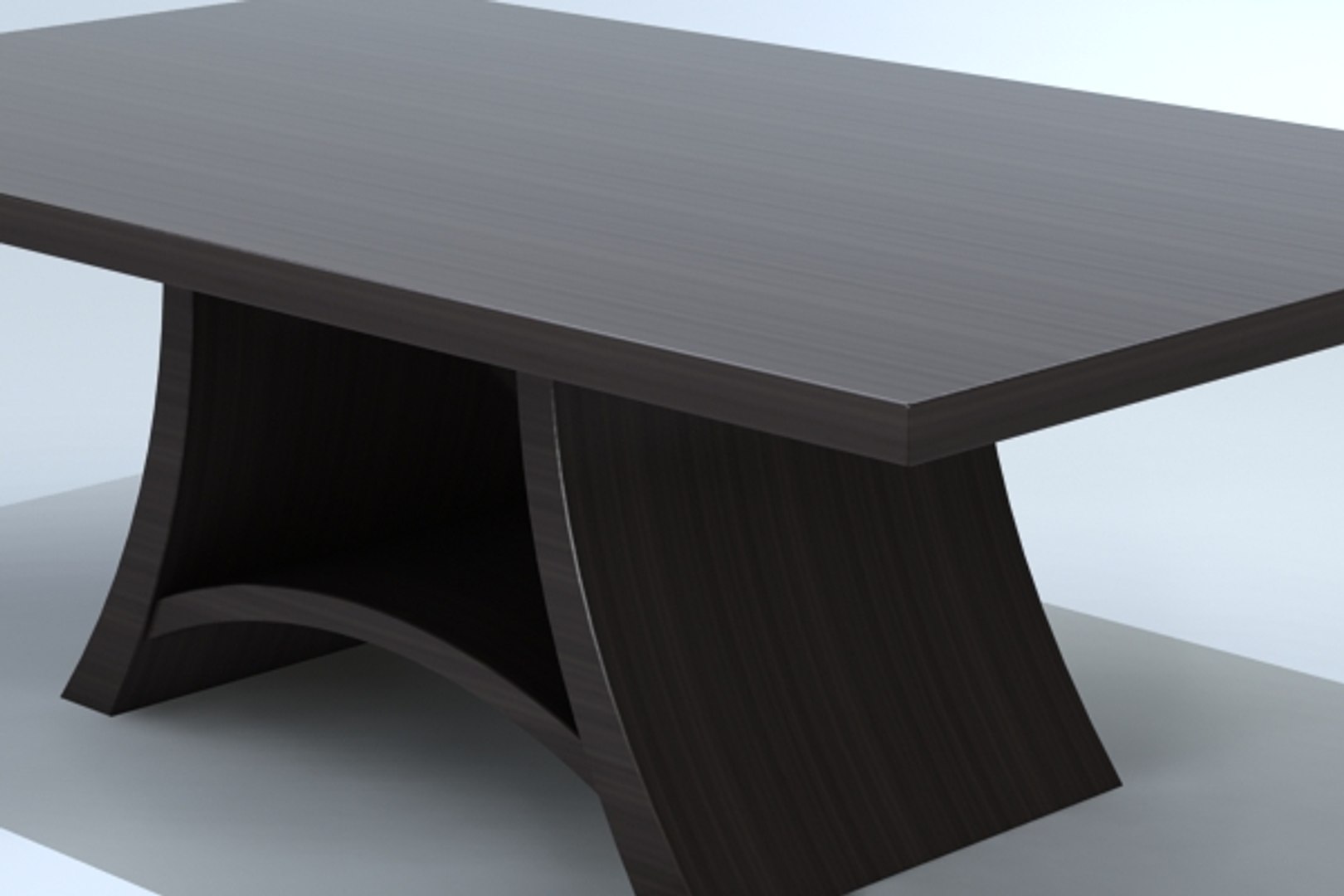modern contemporary arched dining table 3d max