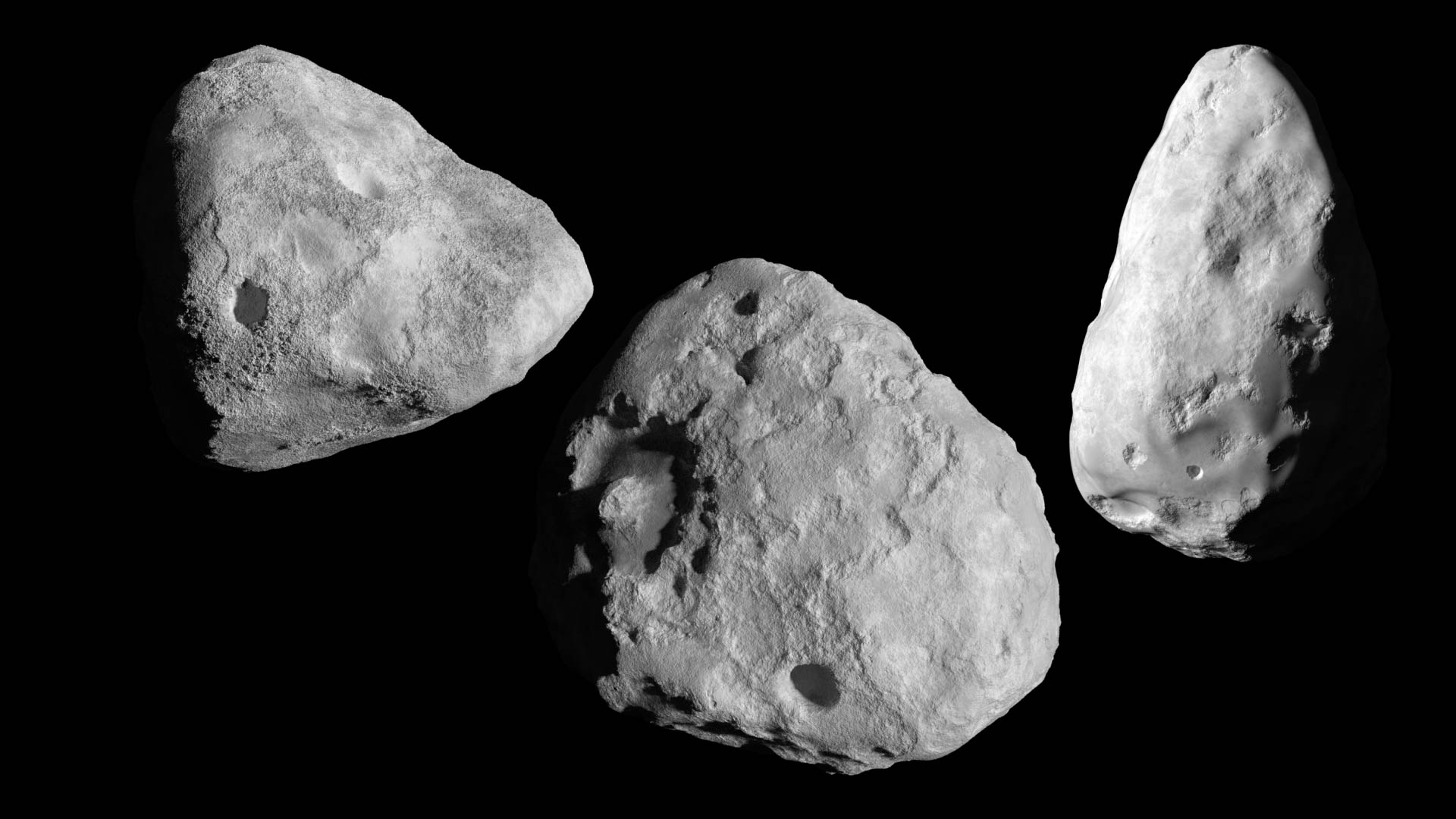 3 Asteroid Pack Model - TurboSquid 1978949