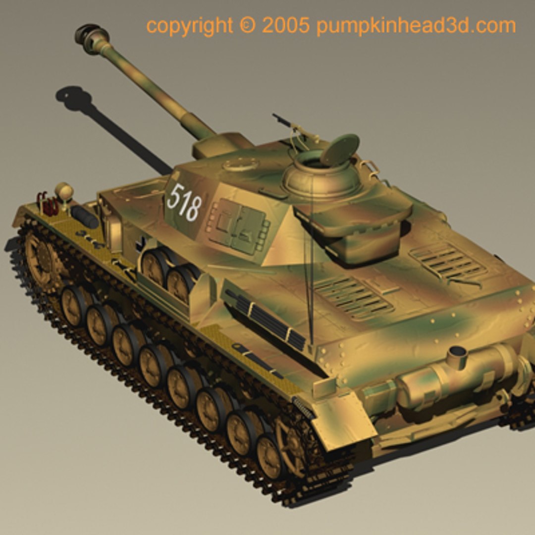 Wwii Panzer Tank 3d Model