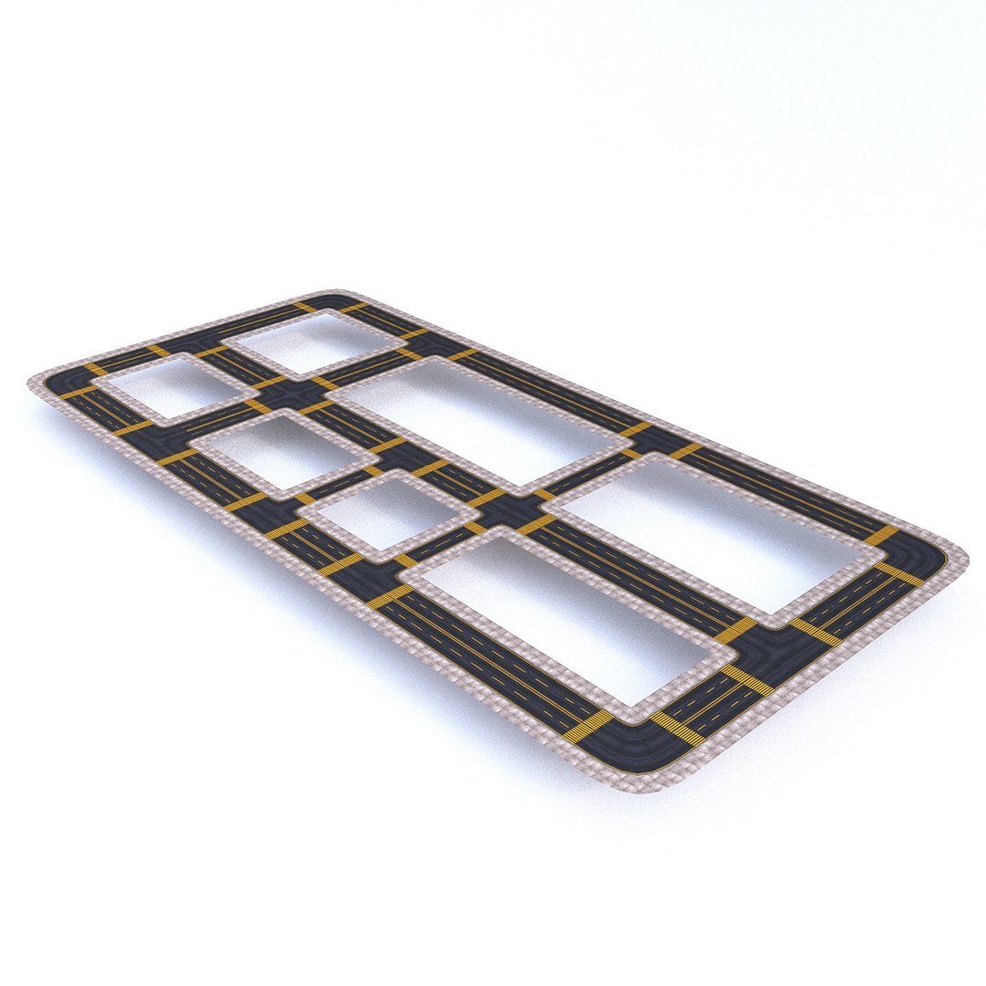 Modular Road 3D Model - TurboSquid 1437275
