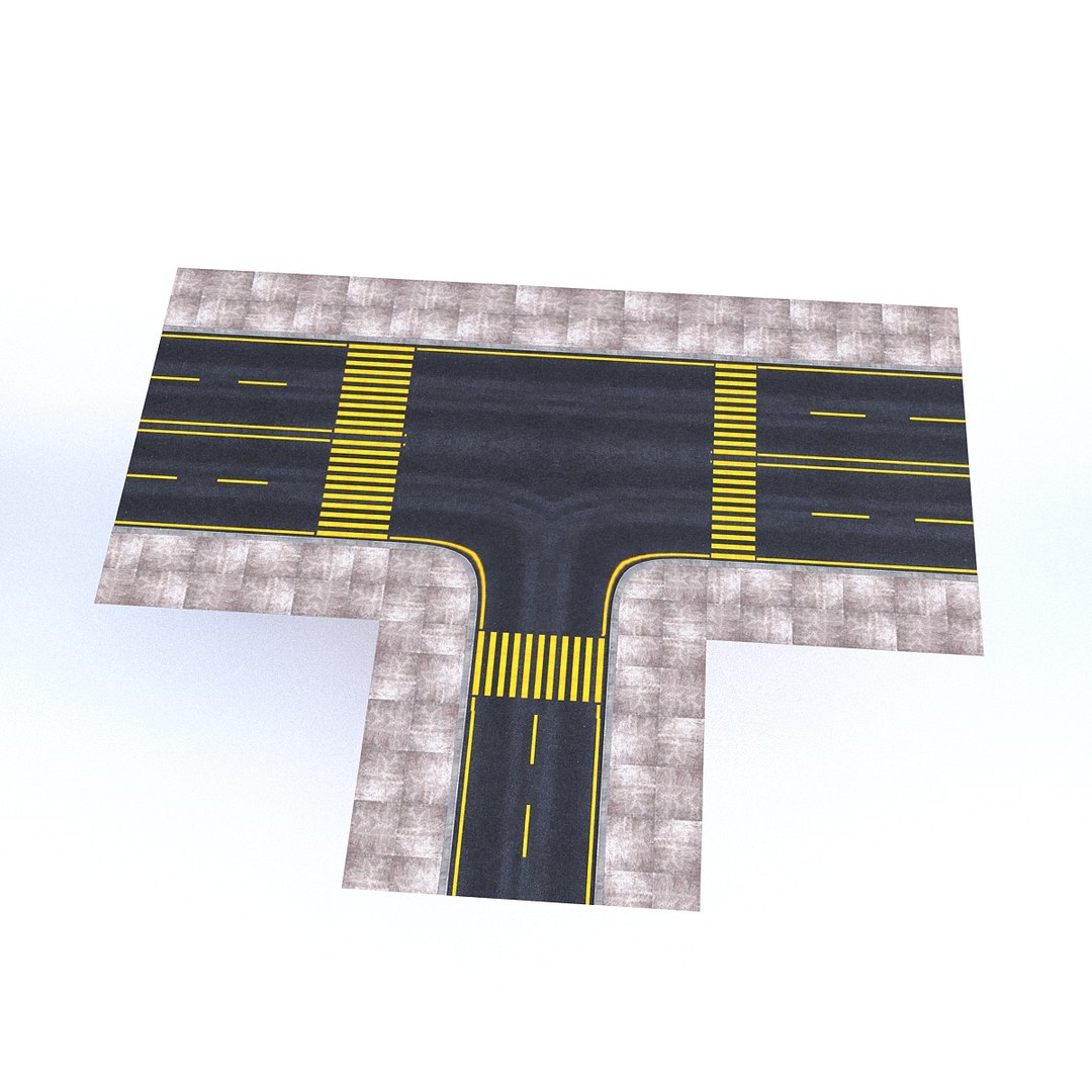 Modular Road 3D Model - TurboSquid 1437275